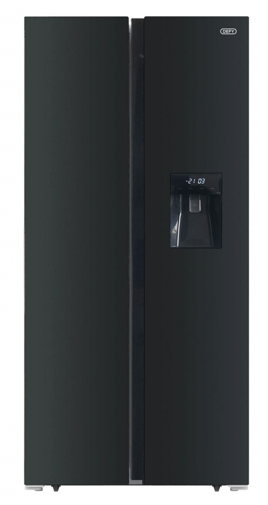 Defy Onyx Range Side by Side Fridge / Freezer 496lt - MAKK