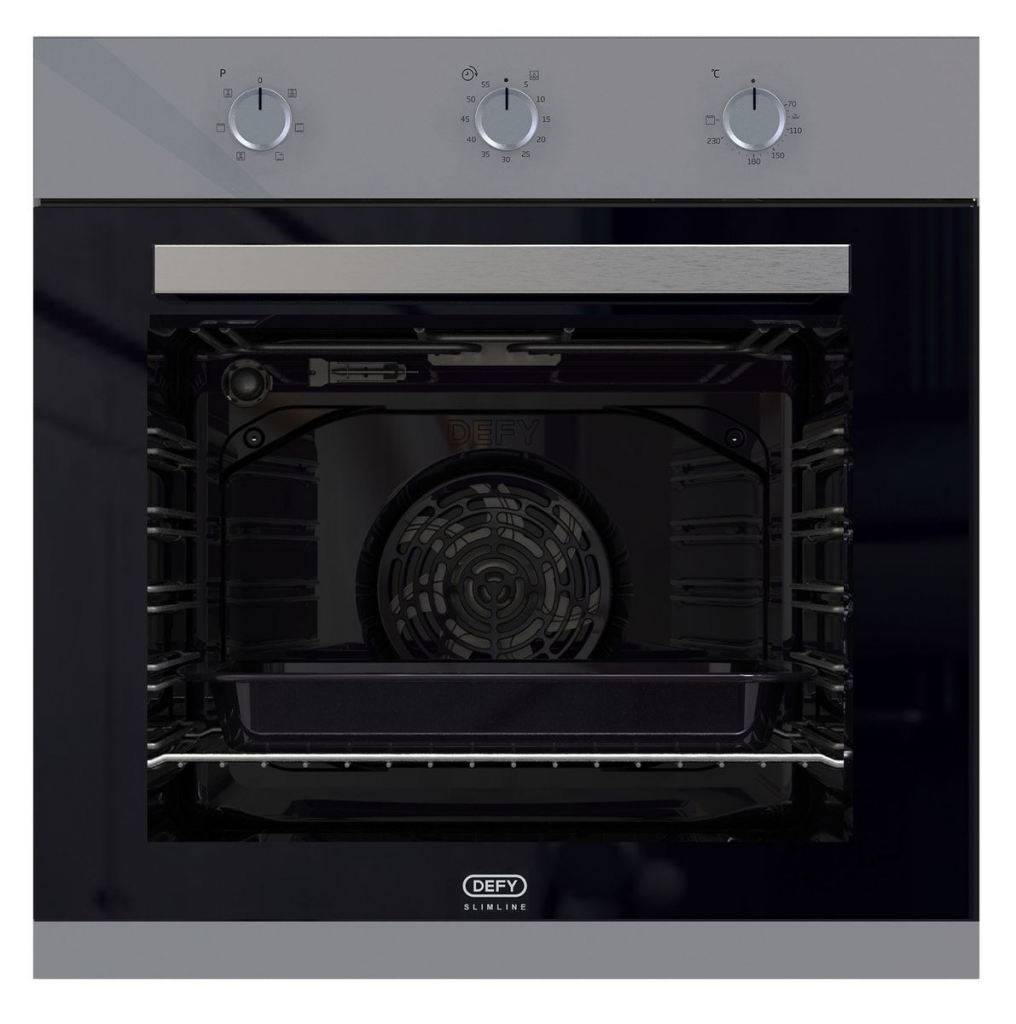 Defy - DBO 486 Slimline Oven- Fan Assist- SS Imitate- Eye Level - MAKK